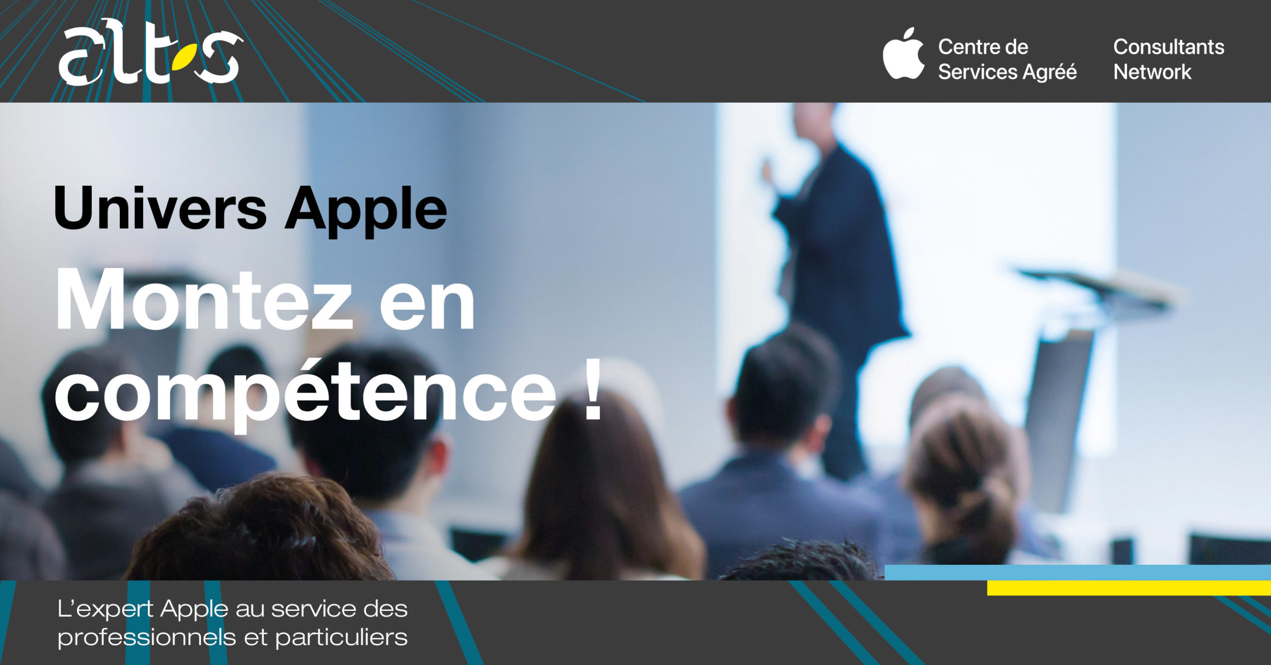 La formation par des experts de l'environnement Apple